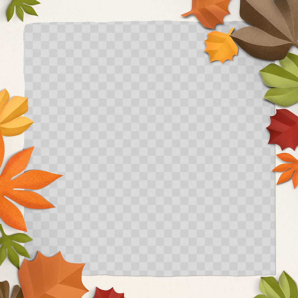 Autumn leaf frame png mockup | Premium PNG - rawpixel