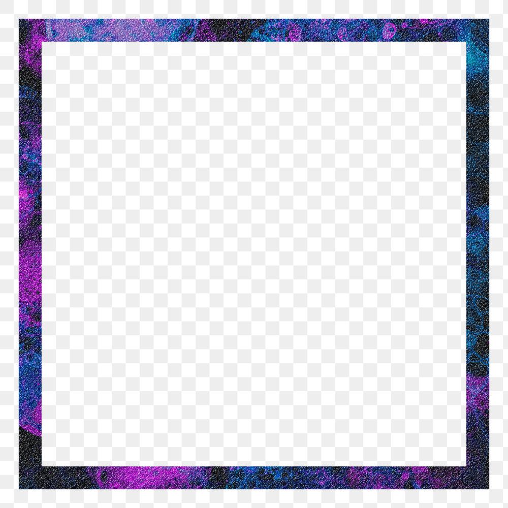 Bubble art square frame png | Premium PNG - rawpixel