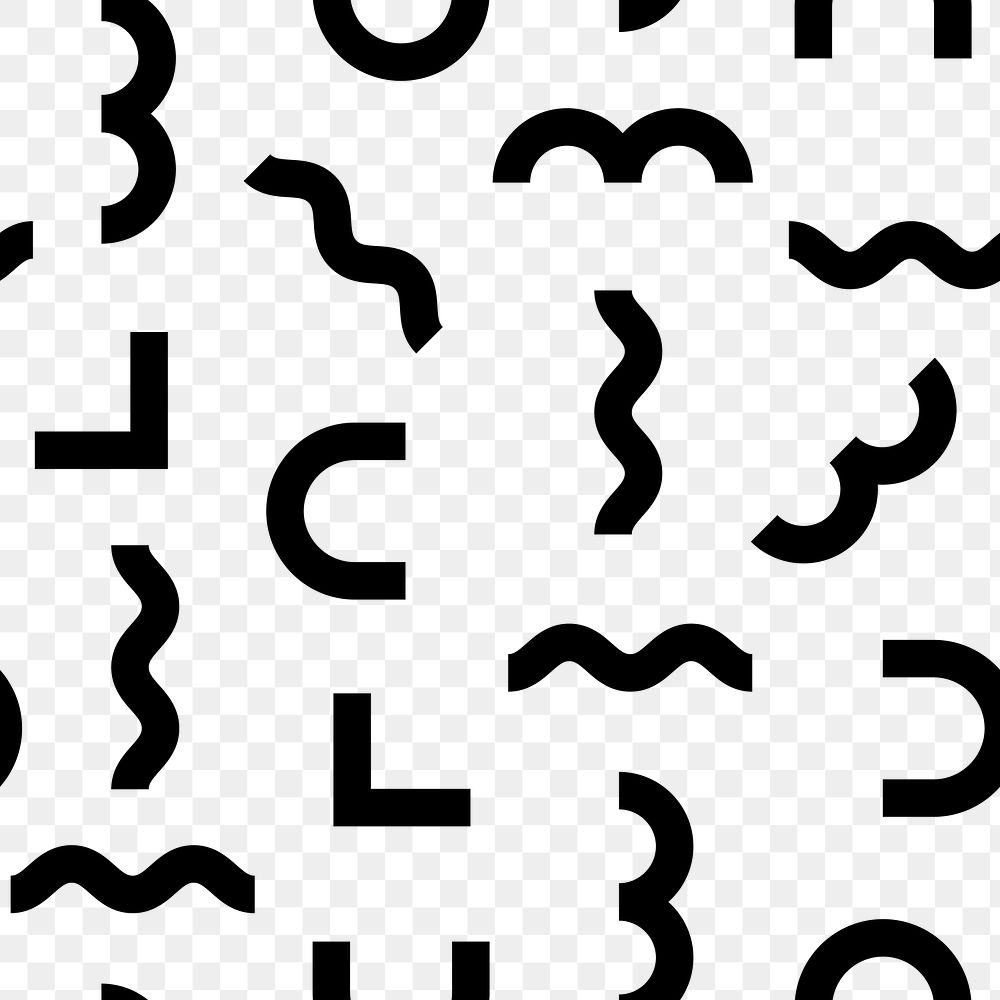 Abstract memphis png pattern, transparent | Premium PNG - rawpixel