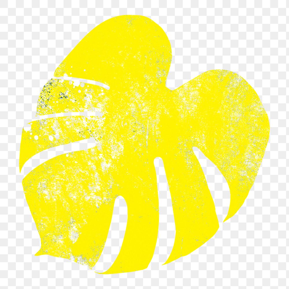 Yellow leaf png collage element, | Premium PNG Sticker - rawpixel