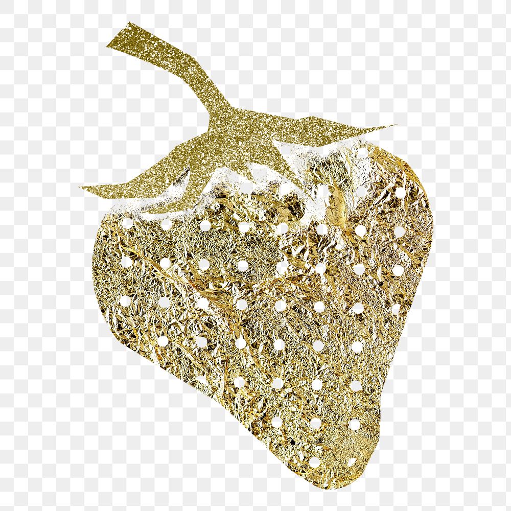 Glitter strawberry fruit png sticker, | Premium PNG Sticker - rawpixel