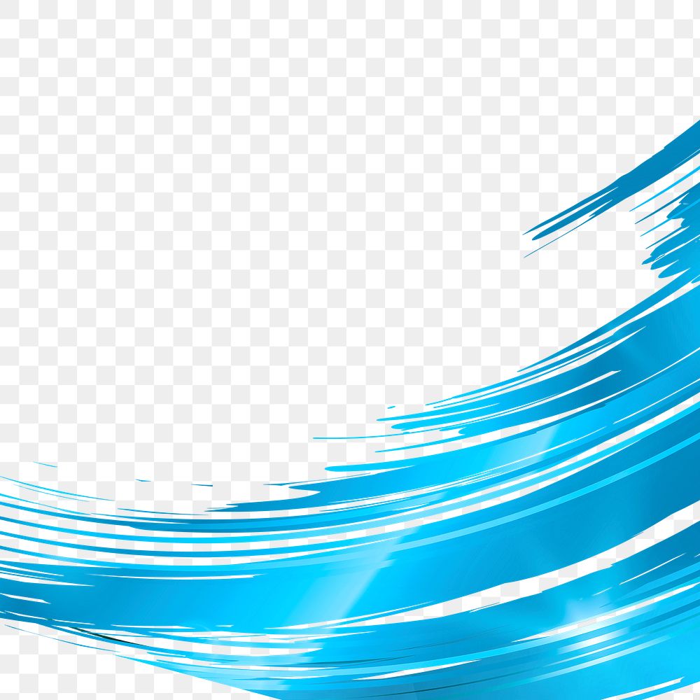 Blue brush stroke design element | Premium PNG Sticker - rawpixel
