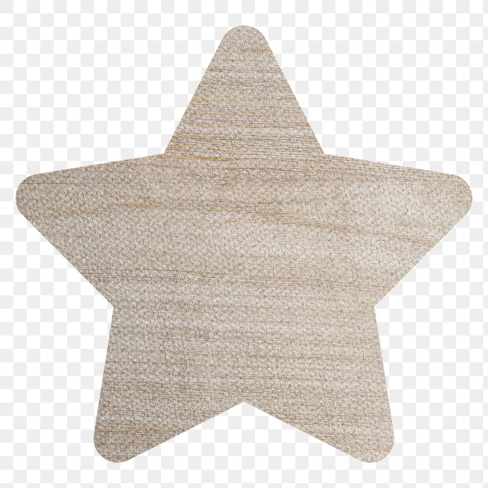 Wooden textured star icon design | Premium PNG Sticker - rawpixel