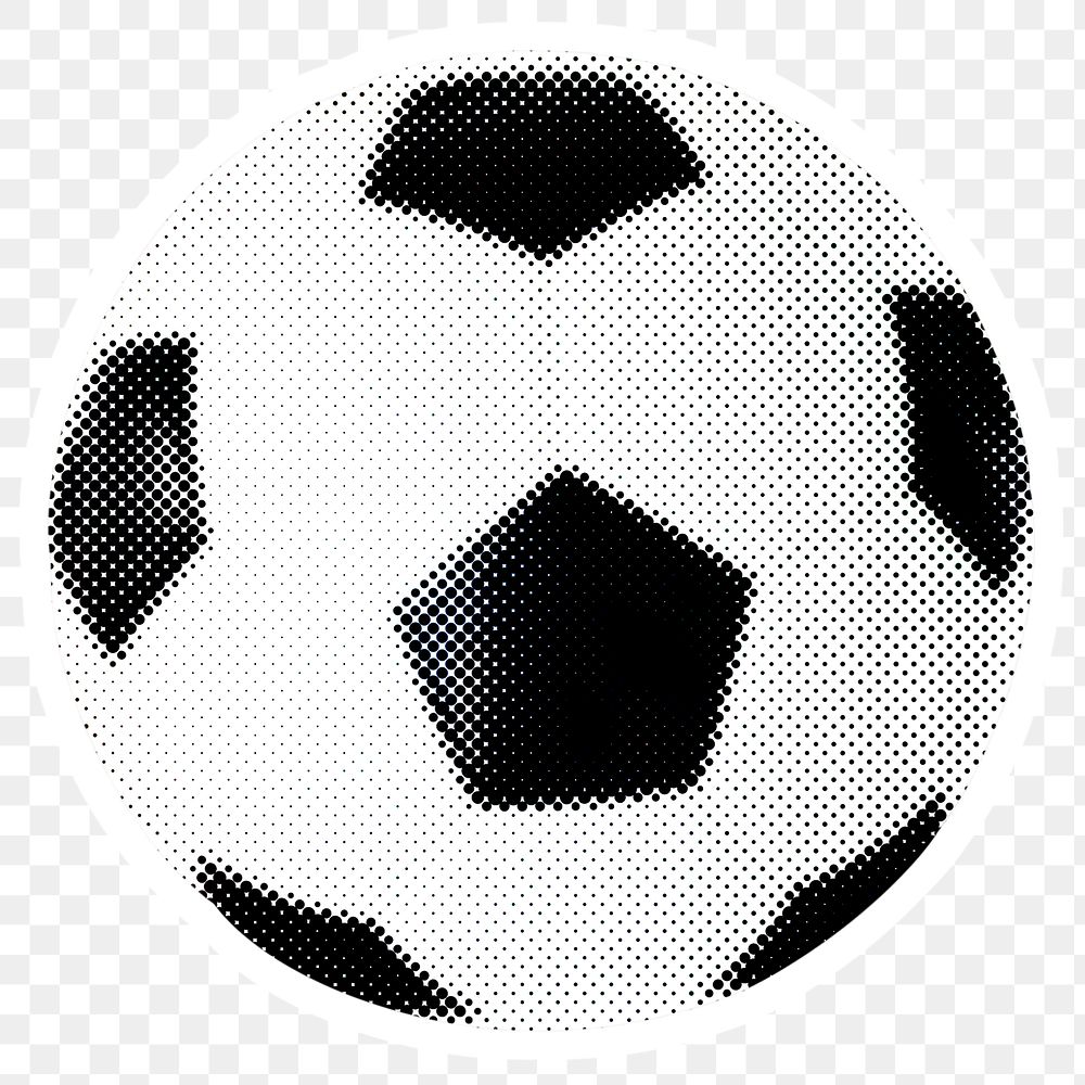 Halftone football sticker | Premium PNG Sticker - rawpixel