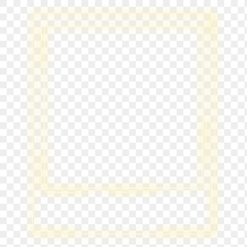 Neon yellow instant photo frame | Premium PNG - rawpixel
