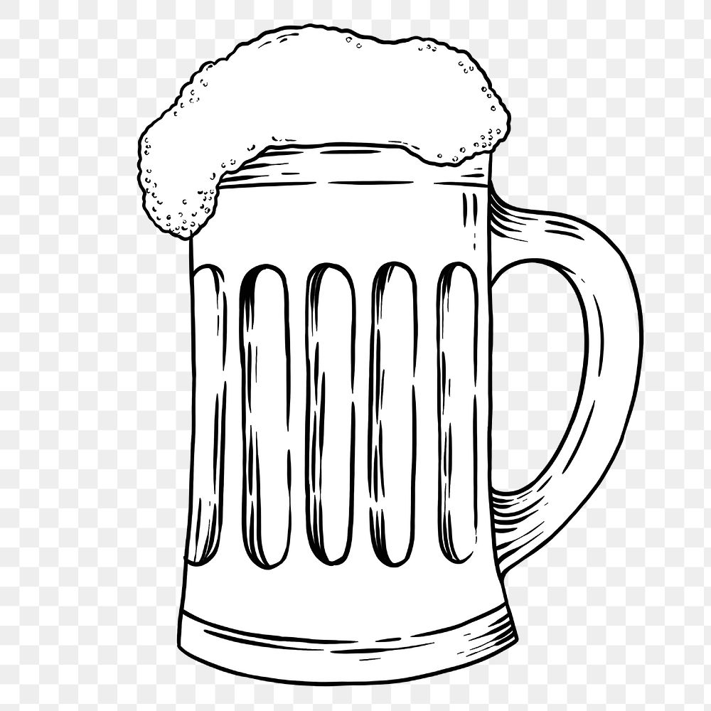 Glass beer sticker design element | Premium PNG Sticker - rawpixel