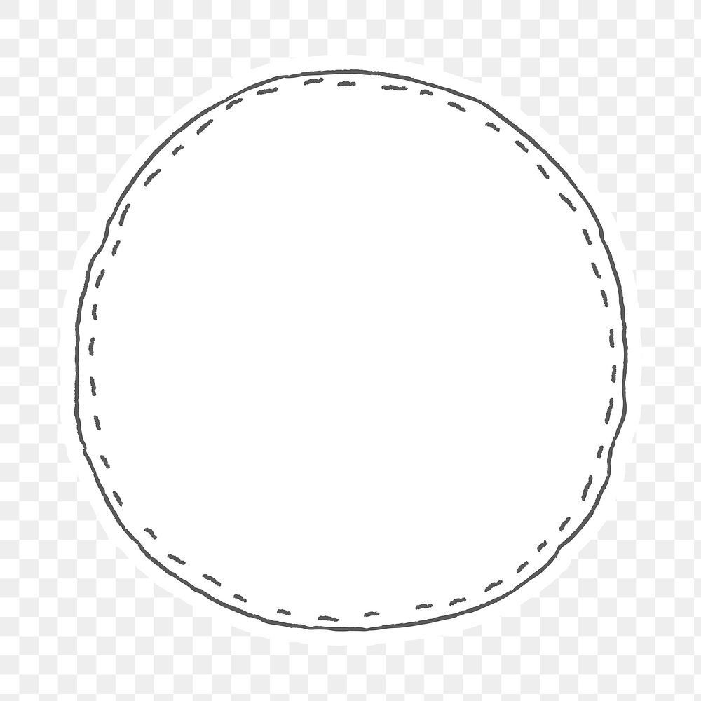 Round doodle sticker design element | Premium PNG Sticker - rawpixel