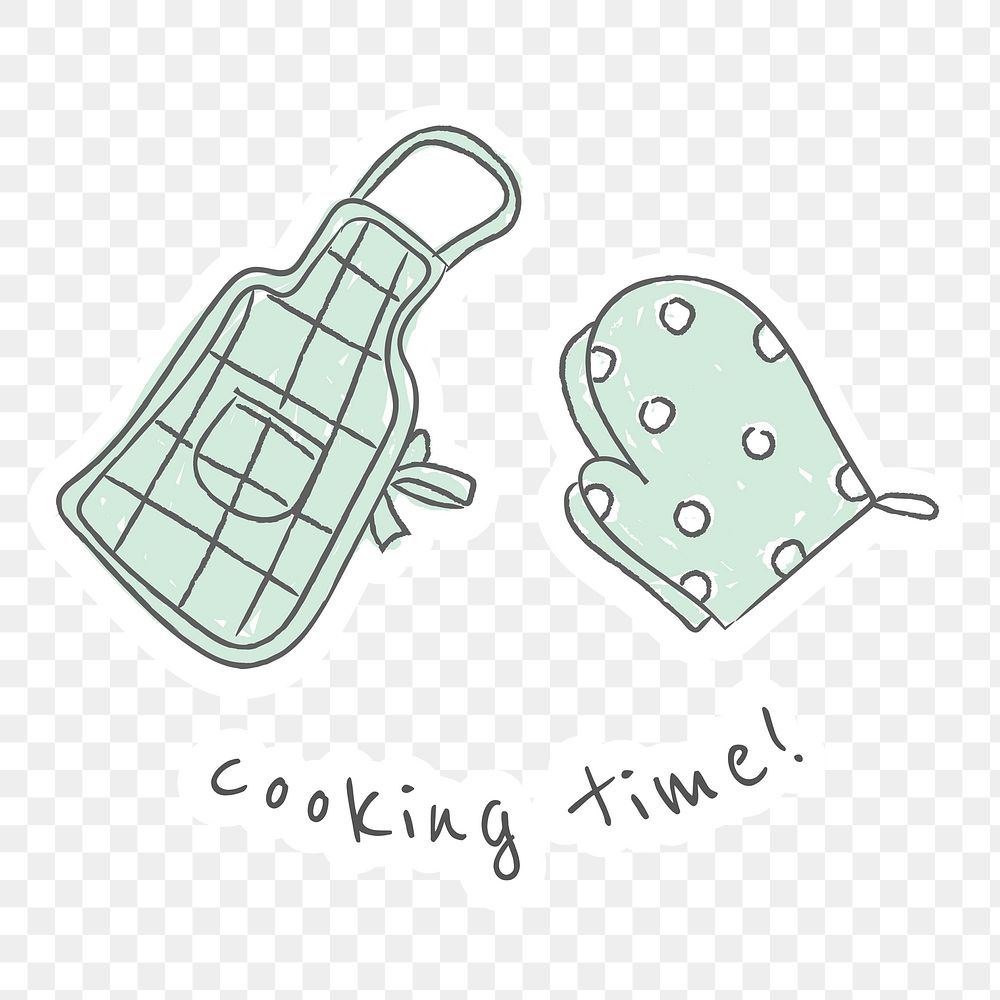 Cooking time doodle stickers | Free PNG Sticker - rawpixel