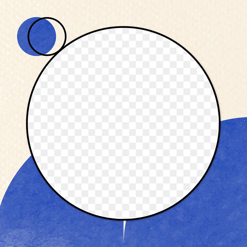 PNG round circle frame blue | Free PNG - rawpixel
