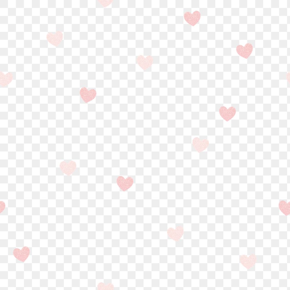 Seamless pink heart pattern design | Premium PNG - rawpixel