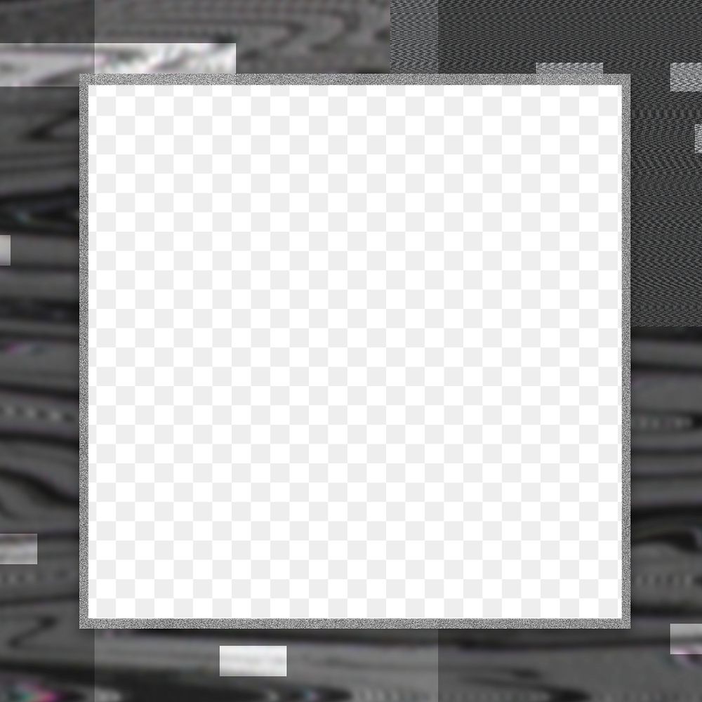 Square frame png glitch effect | Free PNG - rawpixel