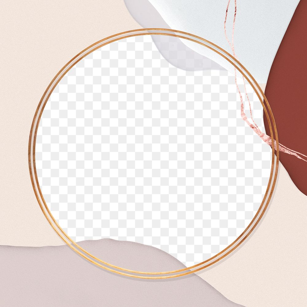 Round gold frame png abstract | Premium PNG - rawpixel