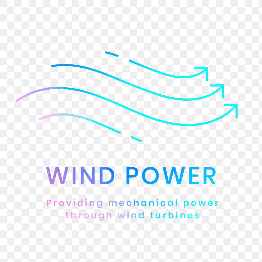 Wind power environmental logo png | Premium PNG Sticker - rawpixel