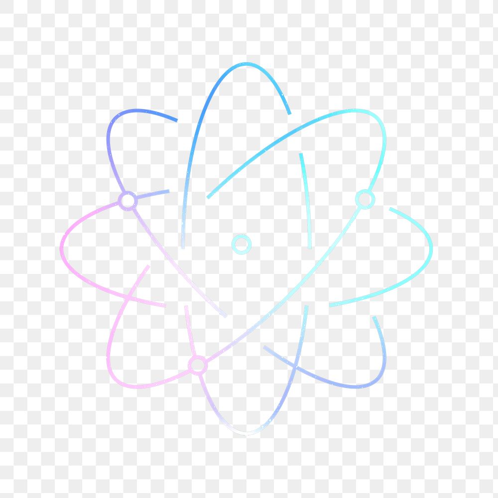 Atom science education icon png | Premium PNG Sticker - rawpixel