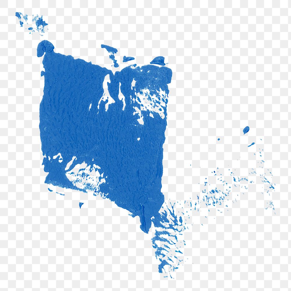 Block printing png blue paint | Premium PNG Sticker - rawpixel