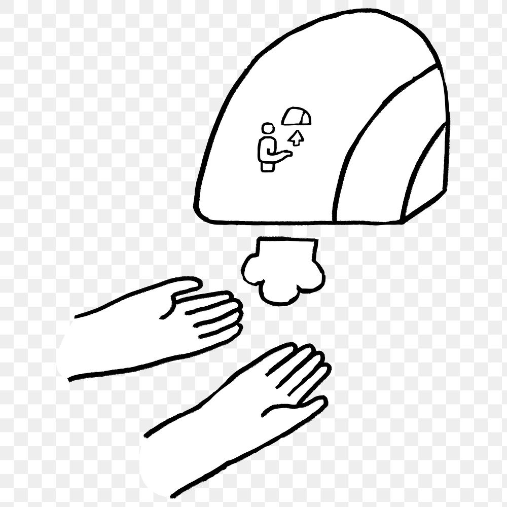 Dry your hands to prevent | Free PNG Sticker - rawpixel