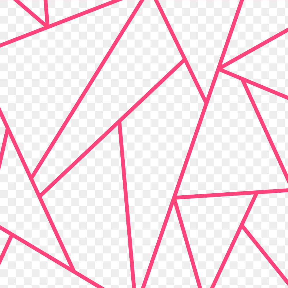 Pink geometric triangle background png | Premium PNG - rawpixel