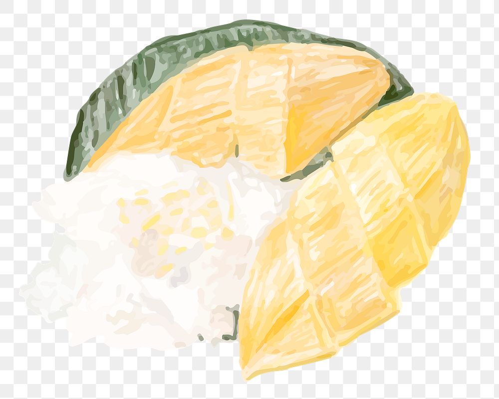 Mango sticky rice png sticker | Premium PNG Sticker - rawpixel