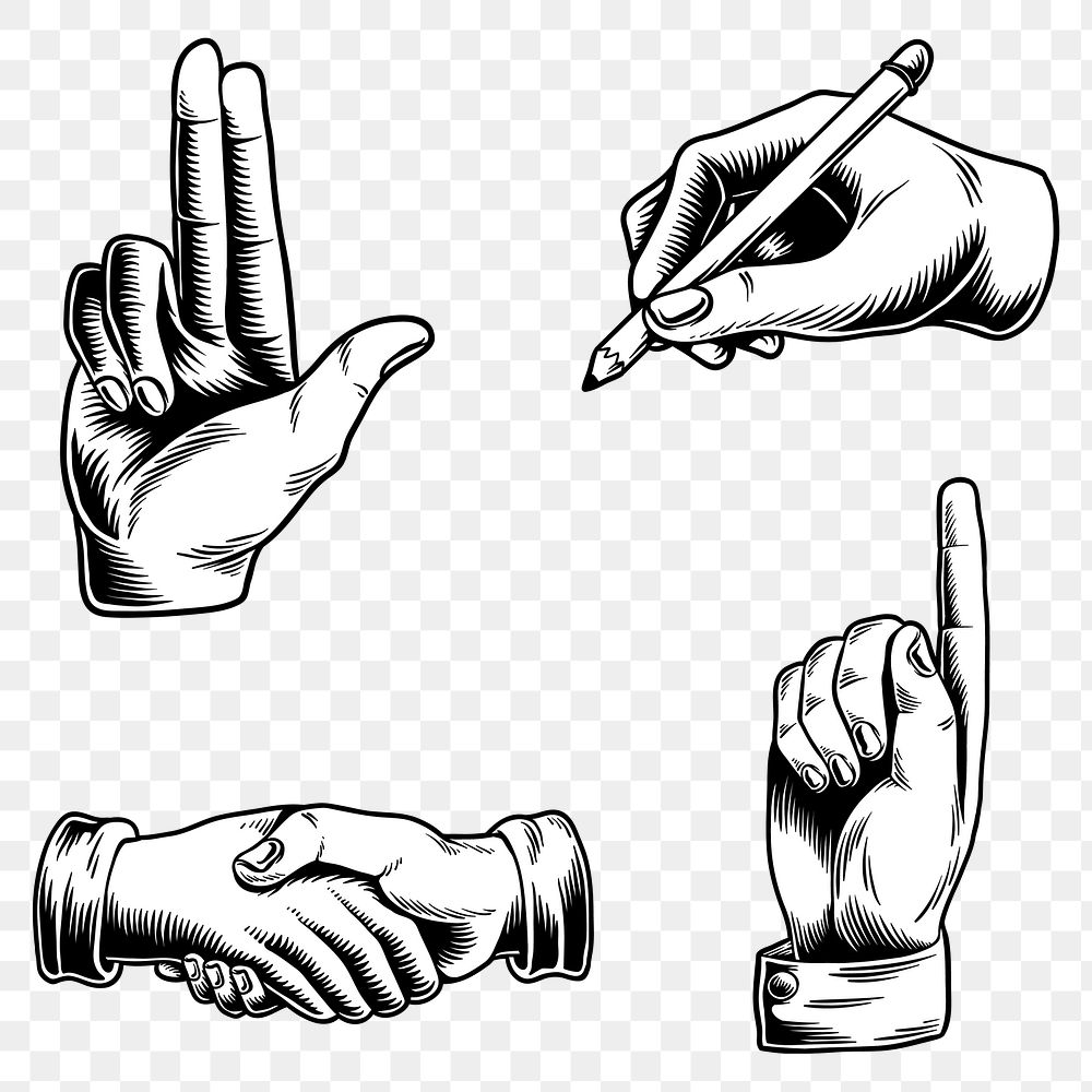 Cool hand gesture design element | Premium PNG - rawpixel