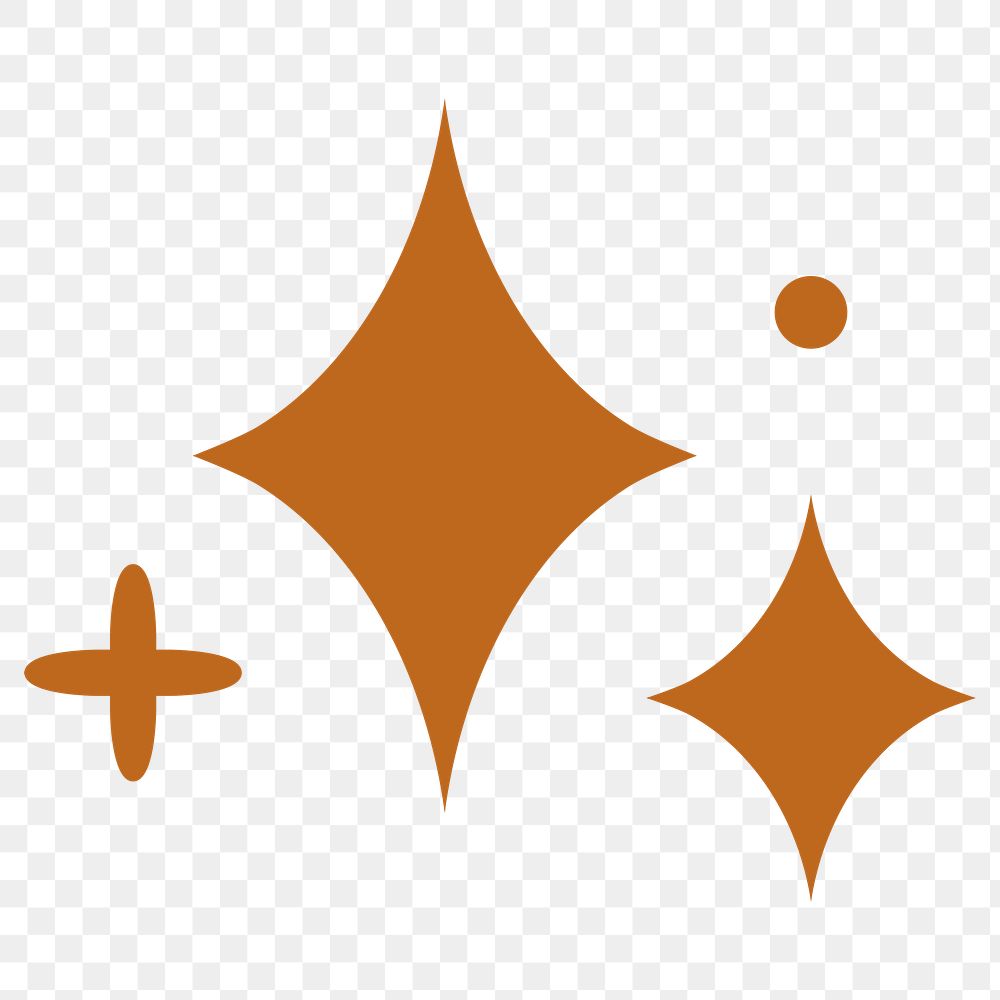 Png sparkling stars icon flat | Premium PNG Sticker - rawpixel