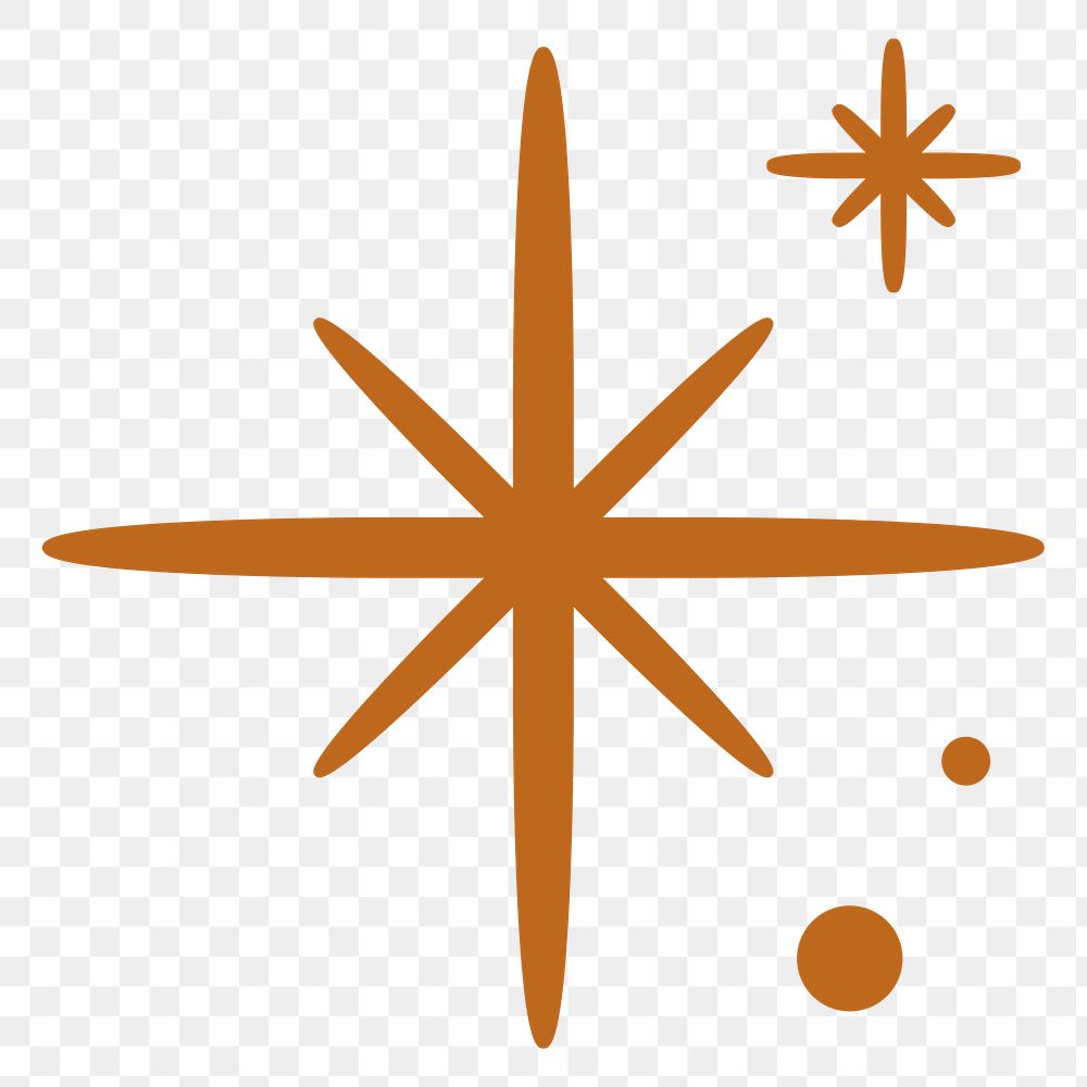 Png sparkling stars icon flat | Premium PNG Sticker - rawpixel