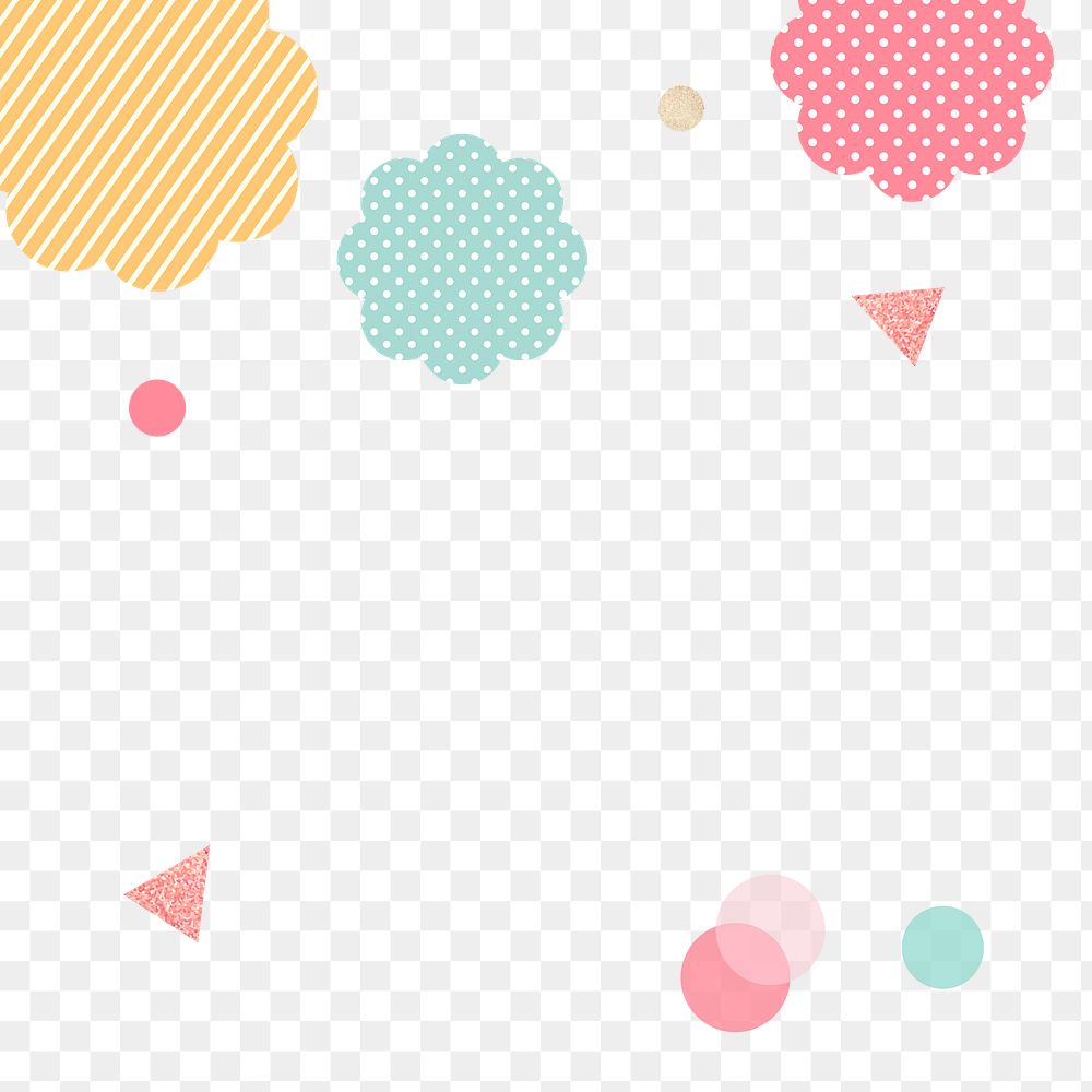Geometric frame png transparent, colorful | Premium PNG - rawpixel