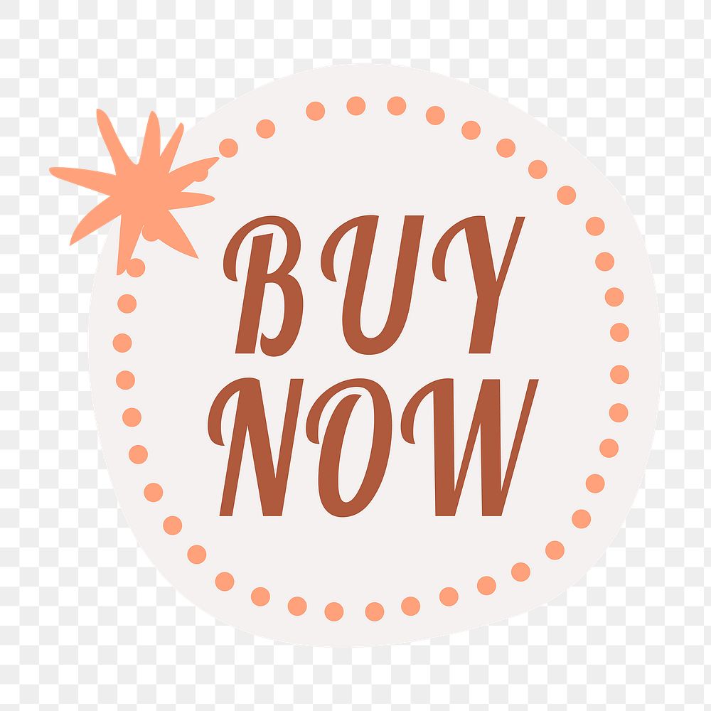 Buy now png badge sticker | Premium PNG Sticker - rawpixel