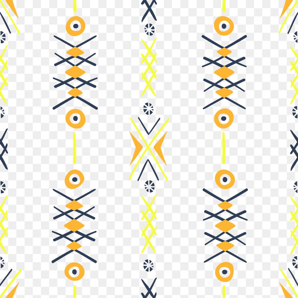 Tribal seamless pattern png, colorful | Premium PNG - rawpixel