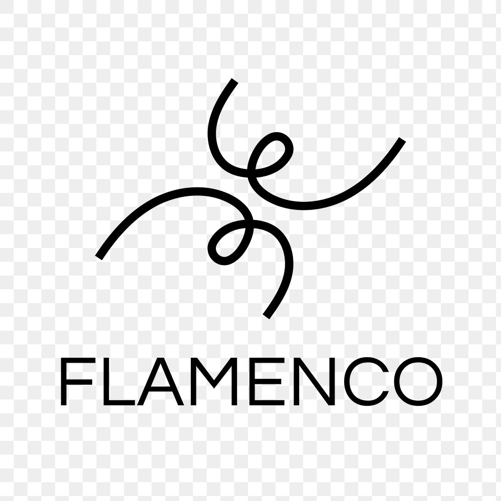 Flamenco dancing logo png, sports | Free PNG Sticker - rawpixel