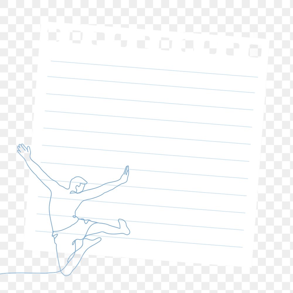 Paper note clipart, line art | Premium PNG - rawpixel