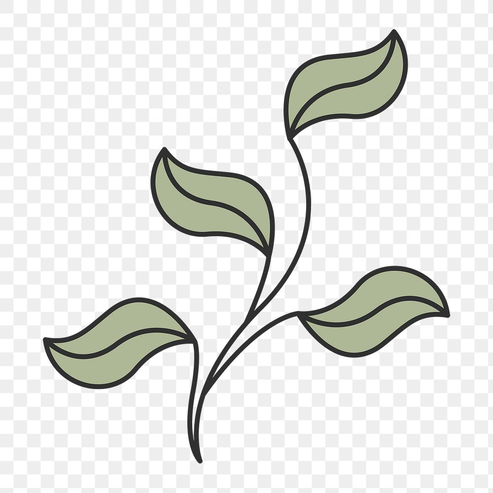 Tree element png, abstract botanical | Premium PNG Sticker - rawpixel