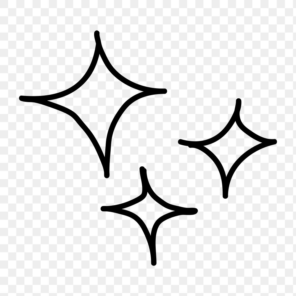 Twinkle png clipart, doodle design | Premium PNG Sticker - rawpixel