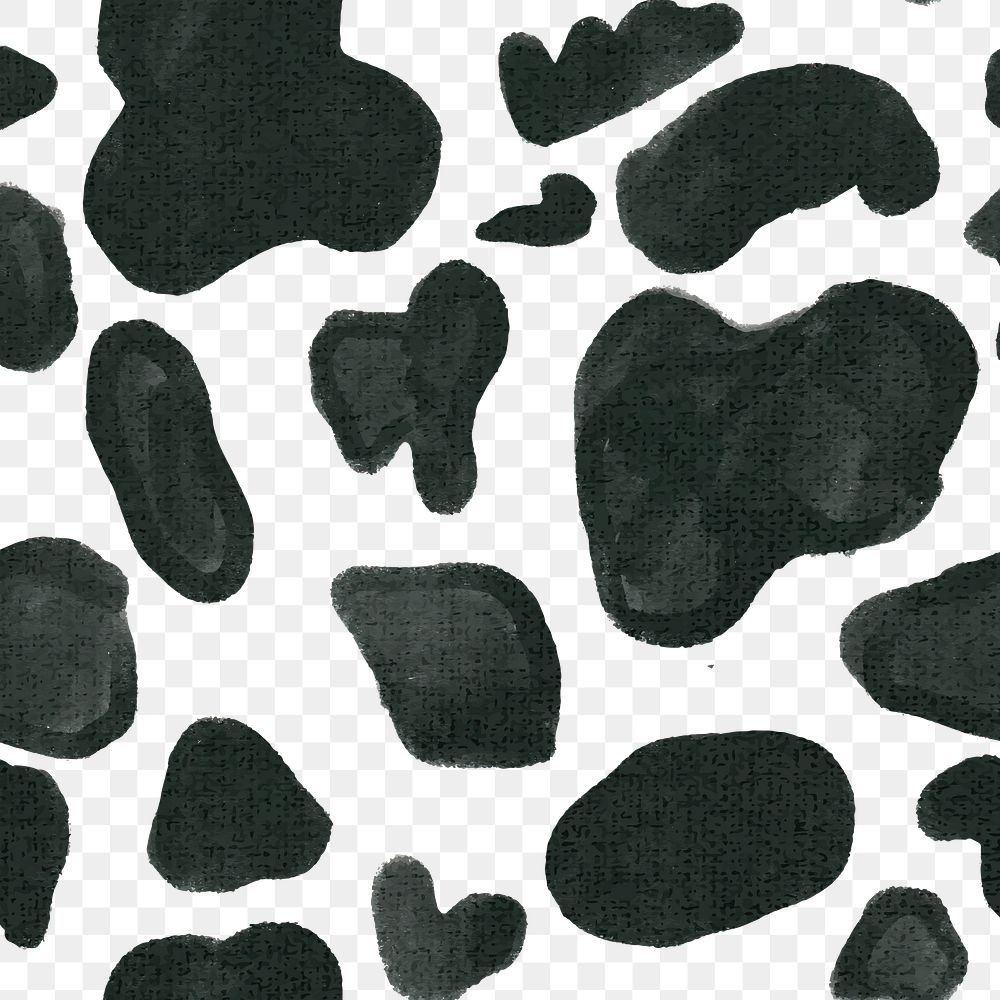 Cow pattern png black design | Premium PNG - rawpixel