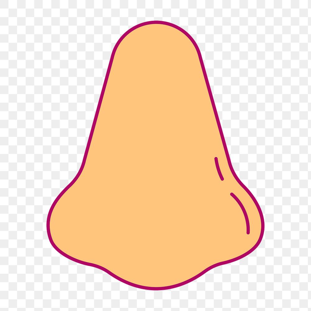 Nose png sticker, cartoon design, | Free PNG Sticker - rawpixel