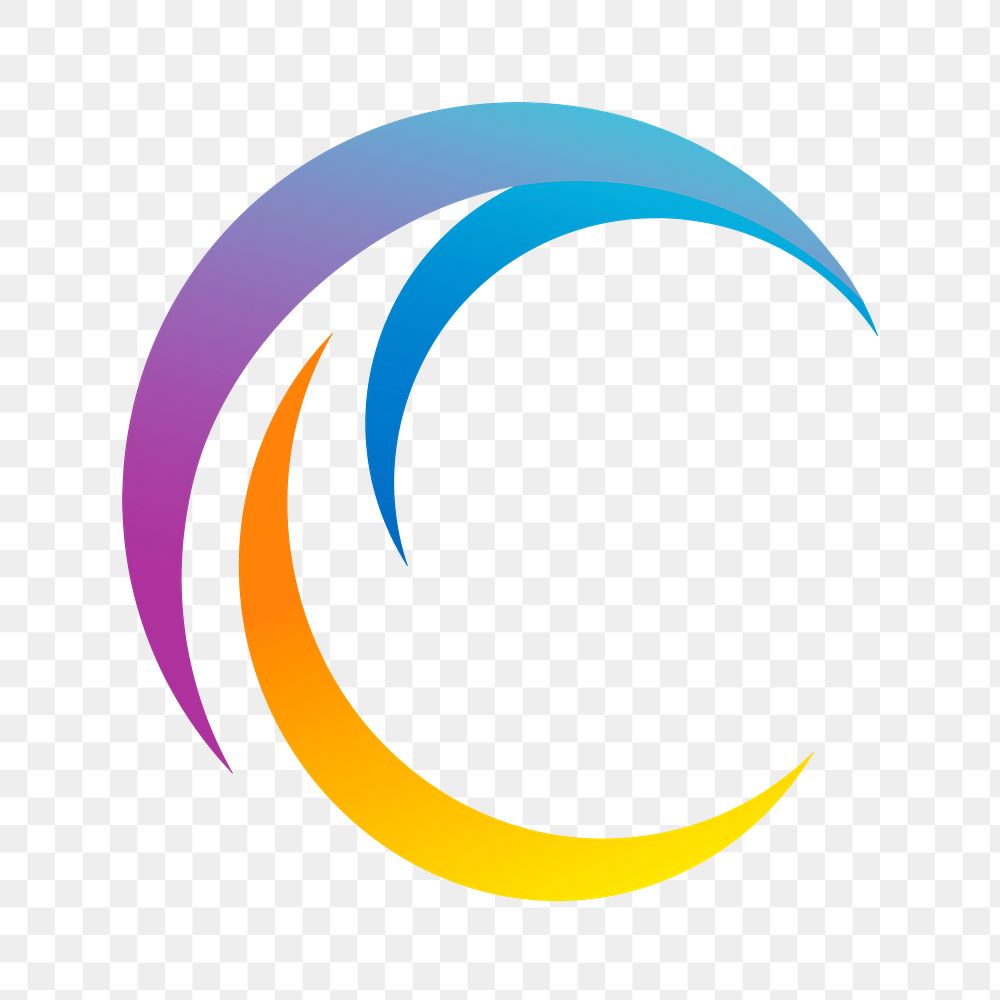 Wave logo png element frame, | PNG Sticker - rawpixel