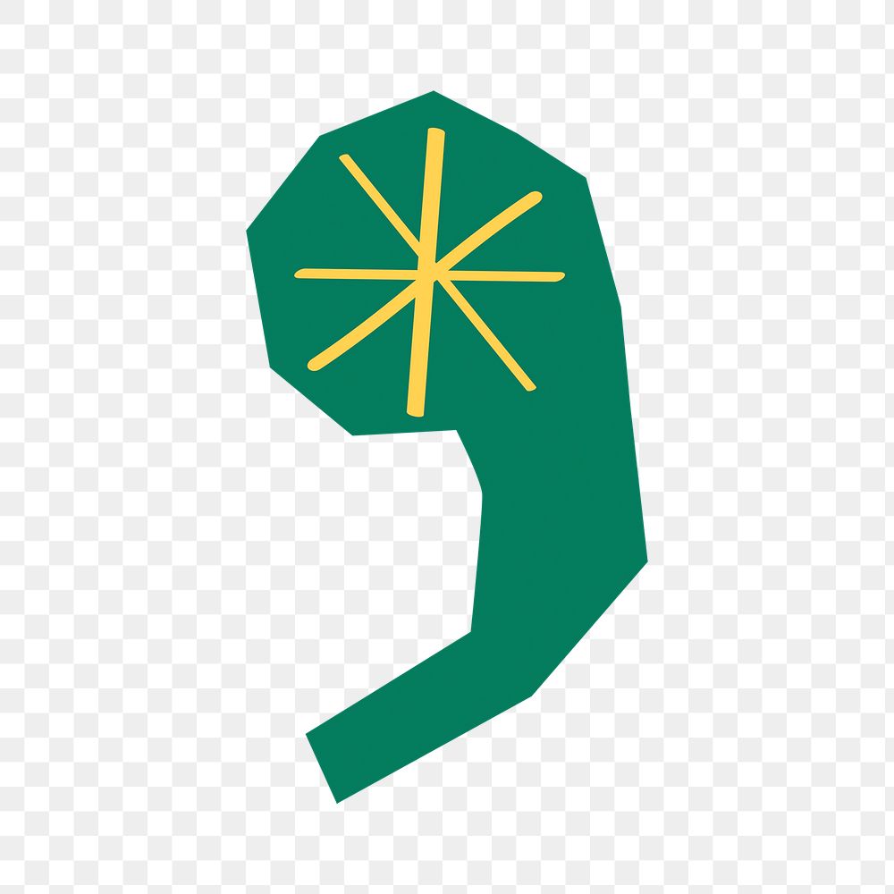 Patterned apostrophe symbol png element | Premium PNG Sticker - rawpixel