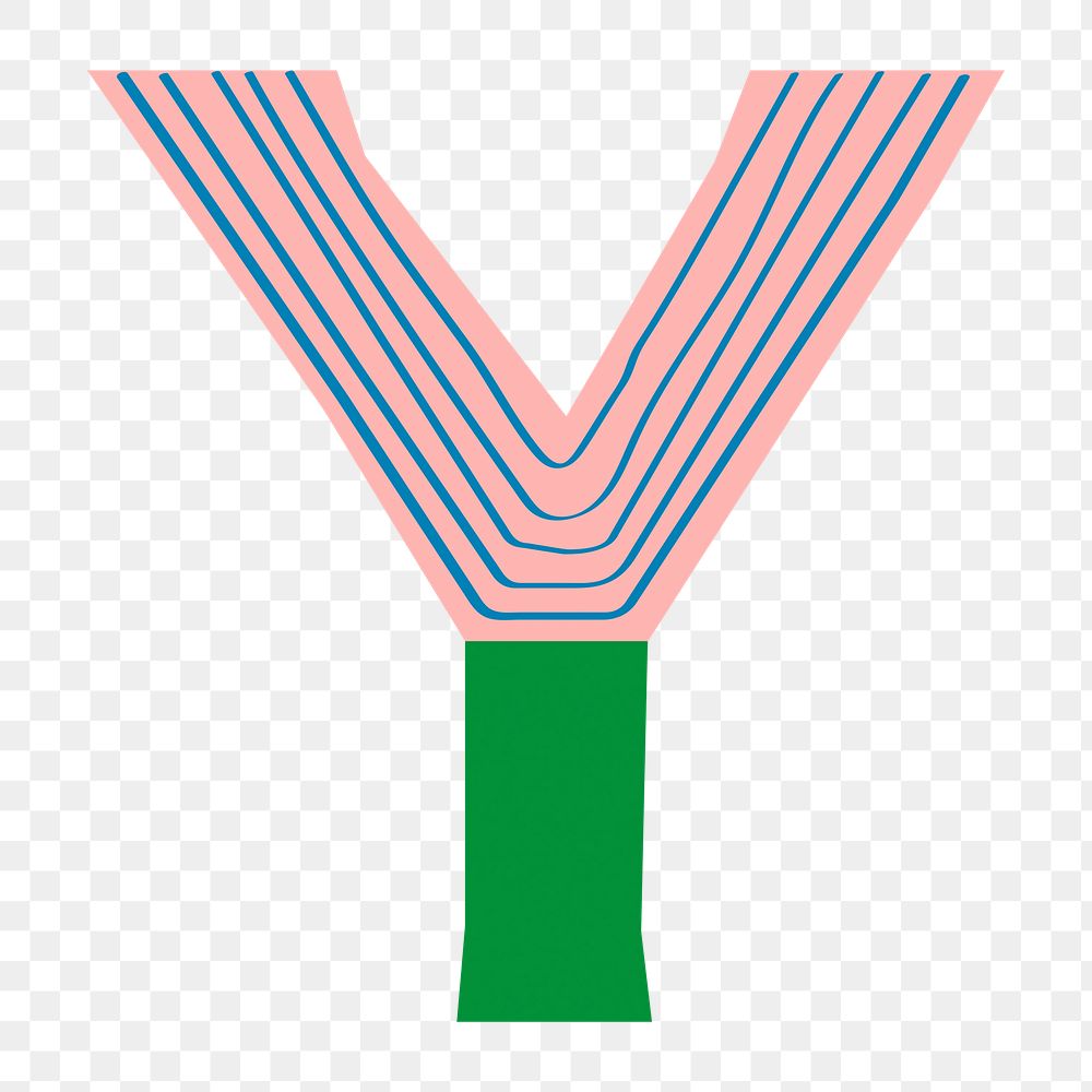 Patterned capital Y png design | PNG Sticker - rawpixel