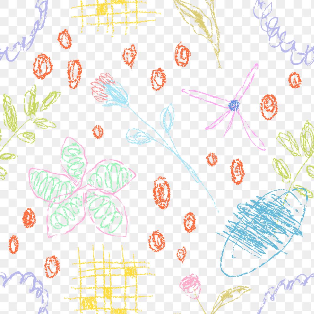 Seamless png crayon pattern background, | Free PNG - rawpixel