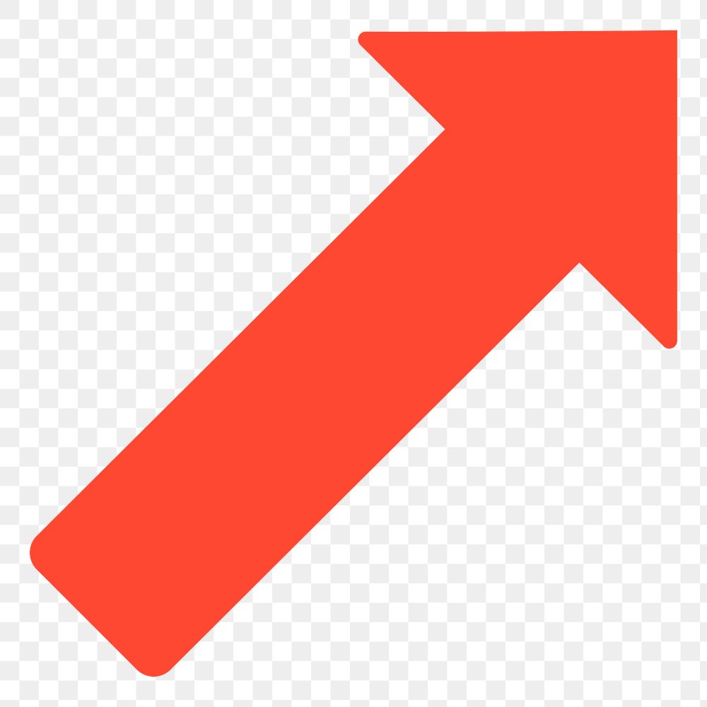 Orange arrow png arrow sticker, | Free PNG Sticker - rawpixel