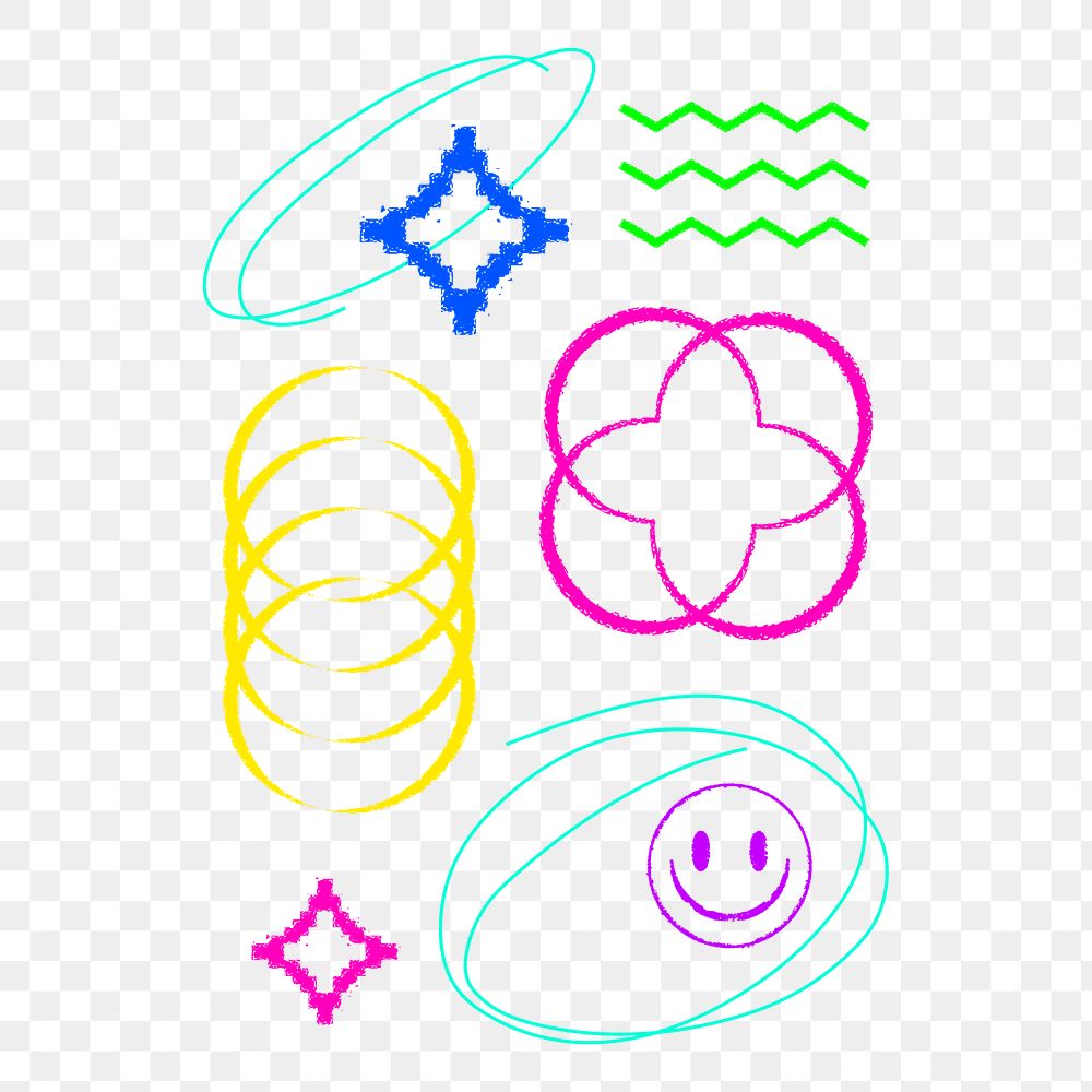 Geometric shapes png sticker, colorful | Premium PNG - rawpixel