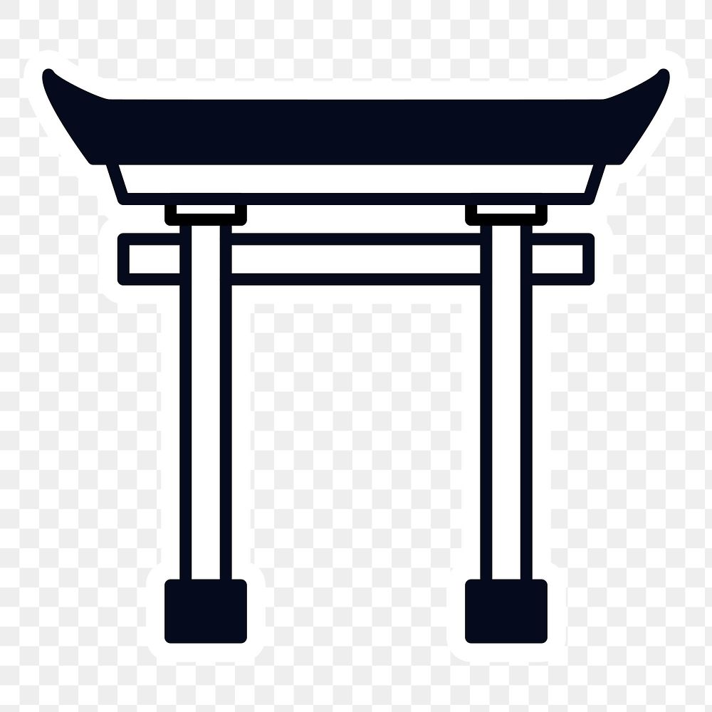 Japanese Torii gate sticker design | Premium PNG Sticker - rawpixel