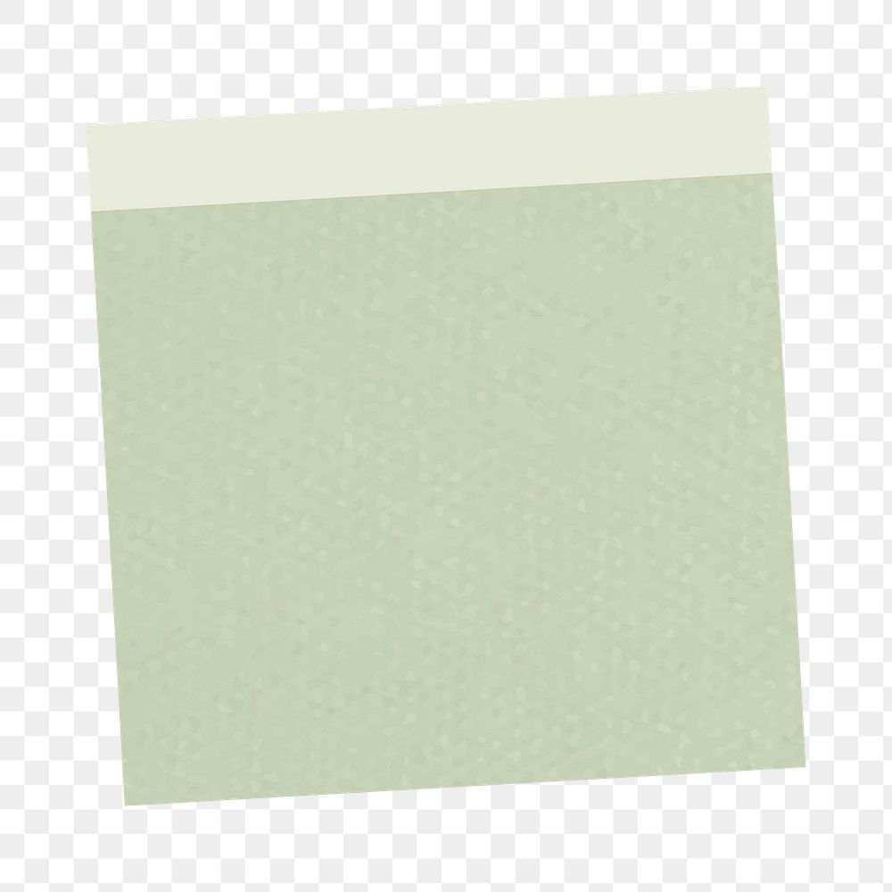 Sage green notepaper journal sticker | Premium PNG Sticker - rawpixel