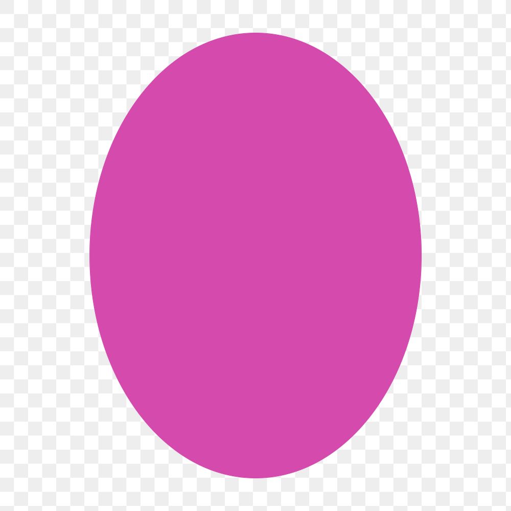 Pink oval geometric shape transparent | Premium PNG Sticker - rawpixel