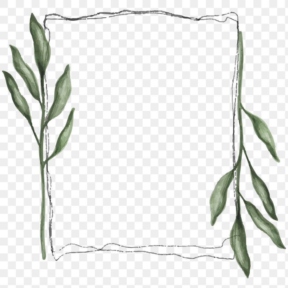 Rectangle floral frame transparent png | Premium PNG - rawpixel