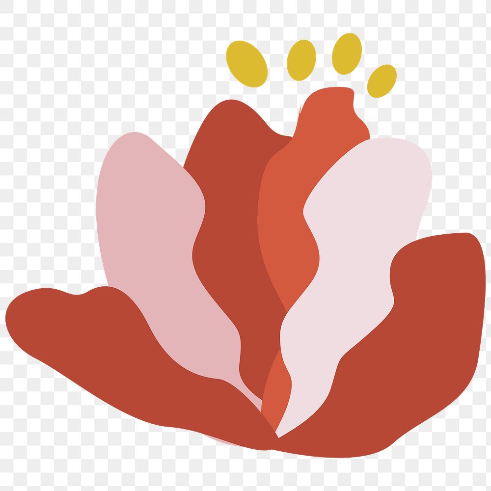 Pink flower element transparent png | Premium PNG Sticker - rawpixel