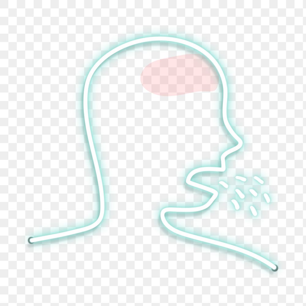 Line drawing character coughing COVID-19 | Premium PNG Sticker - rawpixel