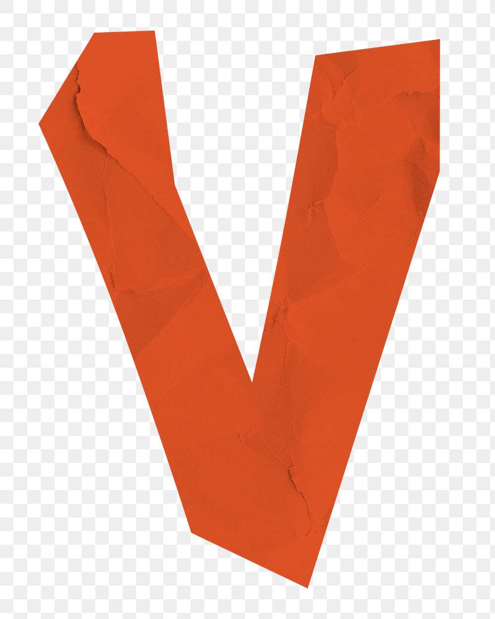 Png V letter paper cut | Premium PNG - rawpixel
