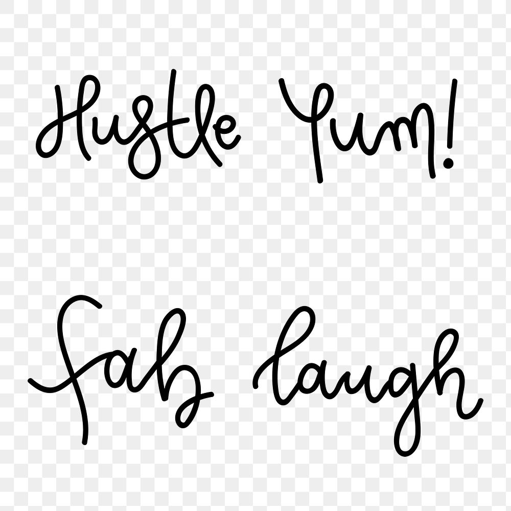 Png cursive doodle words typography | Premium PNG - rawpixel