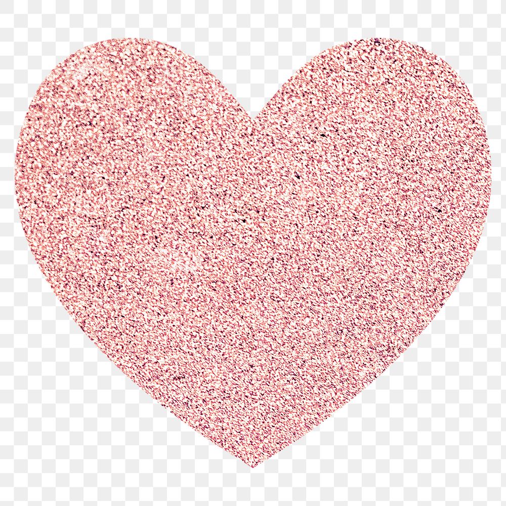 Glitter heart sticker transparent png | Premium PNG Sticker - rawpixel