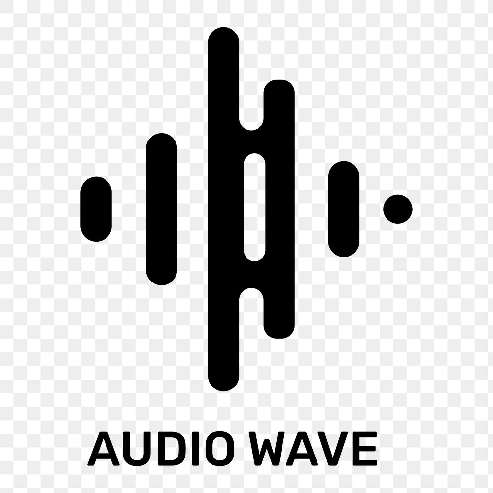 Png audio wave music logo | Premium PNG Sticker - rawpixel